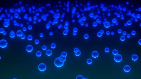 Abstract blue orbs moving loop backgroun... | Stock Video | Pond5