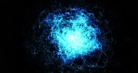 Abstract blue particle portal background... | Stock Video | Pond5