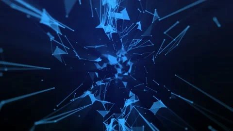 Abstract Blue Plexus Background Loop wit... | Stock Video | Pond5
