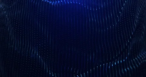 Abstract blue wave animation, digital pa... | Stock Video | Pond5
