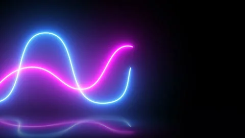Abstract bright neon purple and blue ene... | Stock Video | Pond5