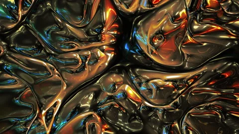 Abstract Bronze Fluid Animation Looping ... | Stock Video | Pond5