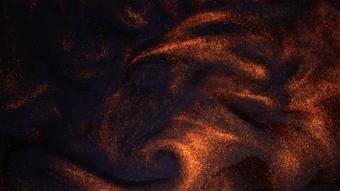 Abstract bronze paint . Shooting on a bl... | Stock Video | Pond5