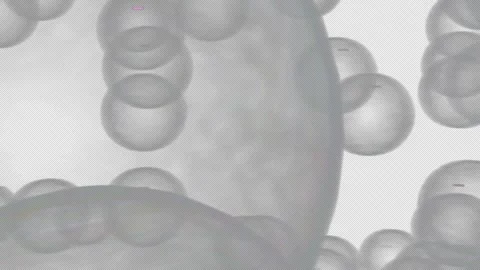Abstract Bubbles Rotating On Transparent... | Stock Video | Pond5