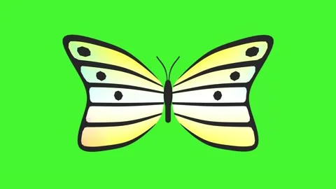 Abstract butterfly flies, flaps its wing... | Stock Video | Pond5