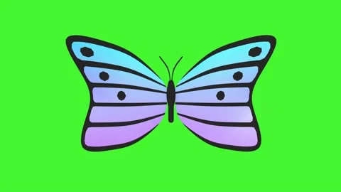 Abstract butterfly flies, flaps its wing... | Stock Video | Pond5