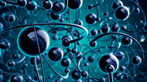 Abstract CGI motion graphics and blue ba... | Stock Video | Pond5