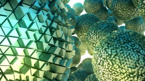 Abstract CGI motion graphics with sci-fi... | Stock Video | Pond5