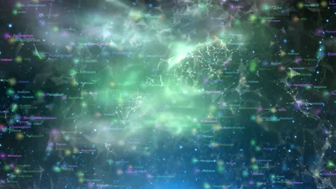 Abstract chemical symbols word cloud bac... | Stock Video | Pond5