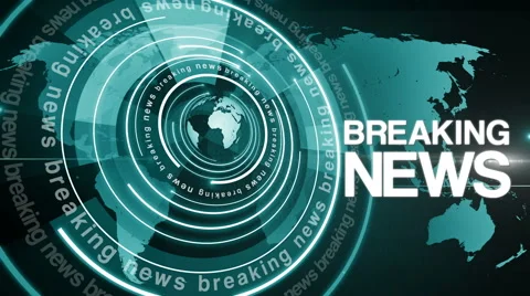 abstract circle round breaking news back... | Stock Video | Pond5