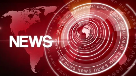 abstract circle round news background 4K... | Stock Video | Pond5