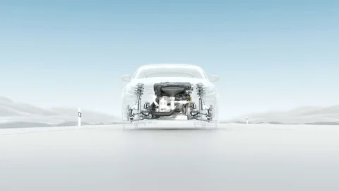 Abstract City car structure overview dur... | Stock Video | Pond5