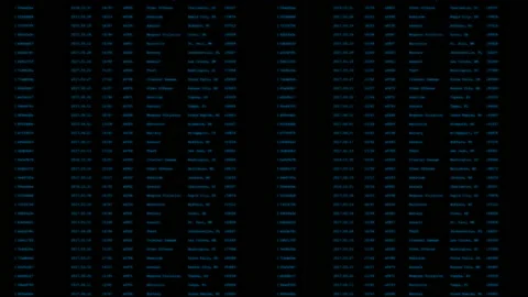 Data Scrolling Stock Footage ~ Royalty Free Stock Videos | Pond5