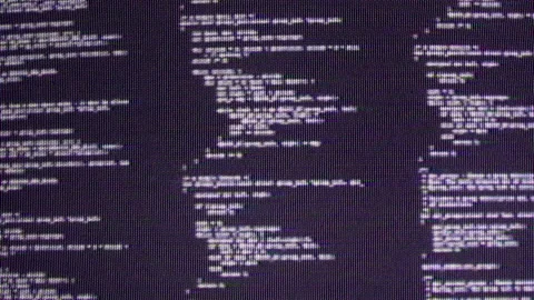 Abstract Close-up of Data Scrolling up C... | Stock Video | Pond5
