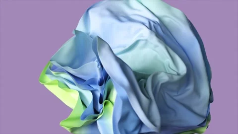 Abstract cloth background simulation. 3D... | Stock Video | Pond5