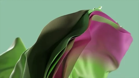 Abstract cloth background simulation. 3D... | Stock Video | Pond5