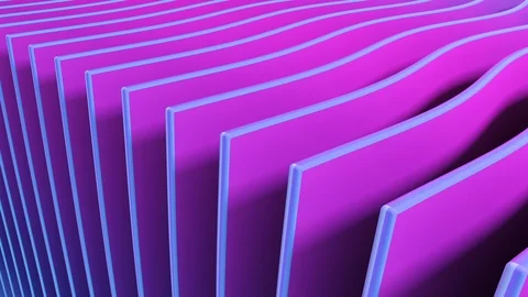 Abstract color plane waves 3d shapes set... | Stock Video | Pond5