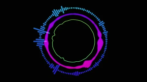 Abstract colorful audio ring equalizer o... | Stock Video | Pond5