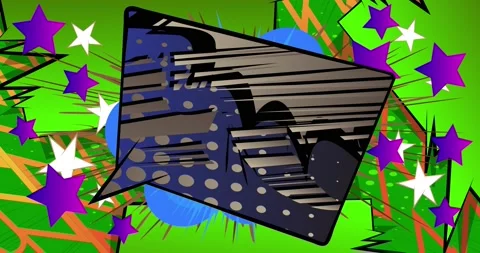 Abstract Colorful Comic Book Backdrop | Stock Video | Pond5