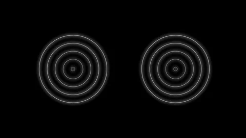 Abstract concentric circles animated on ... | Stock Video | Pond5
