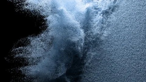 Abstract concept. Colored powder scatter... | Stock Video | Pond5