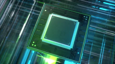 Abstract Concept of Computer Processor U... | Stock Video | Pond5