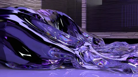 Abstract concept. Side view of a violet ... | Stock Video | Pond5