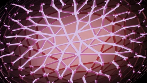 Abstract convex pink and red plexus grid... | Stock Video | Pond5