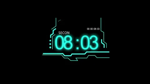 Abstract Countdown timer Background with... | Stock Video | Pond5