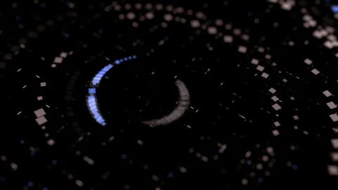 Abstract cyber animation with spiral of ... | Stock Video | Pond5