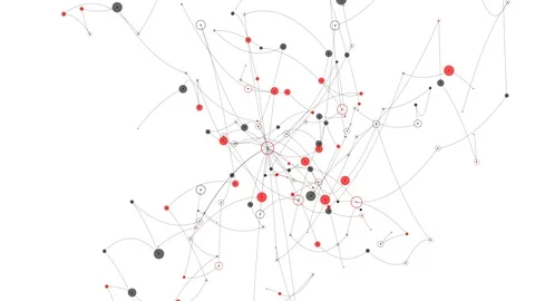 Abstract diagram of a nodes and connecto... | Stock Video | Pond5