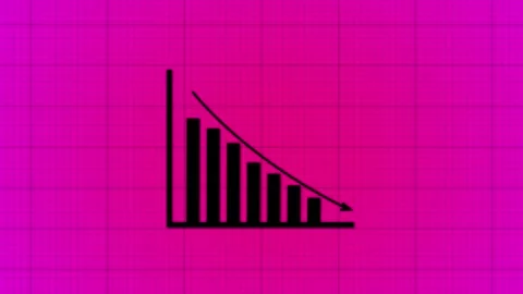 Abstract digital bar graph animated on a... | Stock Video | Pond5