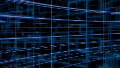 Abstract digital grid lines animated on ... | Stock Video | Pond5