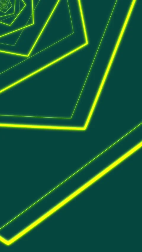 Abstract digital neon pentagon shapes tu... | Stock Video | Pond5