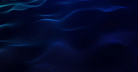 Abstract digital particle wave, data flo... | Stock Video | Pond5