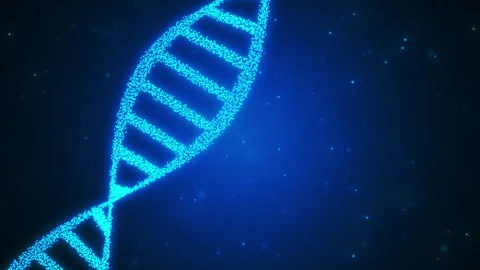 Abstract DNA 3D animation on blue backgr... | Stock Video | Pond5