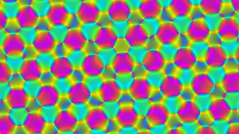 Abstract Edge Map in 70s Bright Rings of... | Stock Video | Pond5