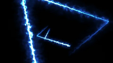 Abstract Electricity Triangle shape Neon... | Stock Video | Pond5