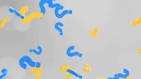 Abstract Falling question marks and rota... | Stock Video | Pond5