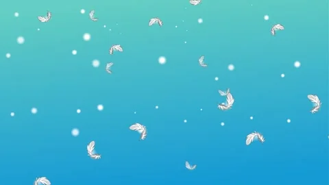 Abstract falling wings background and 2d... | Stock Video | Pond5