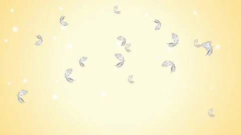 Abstract falling wings background and 2d... | Stock Video | Pond5
