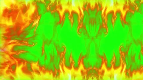 Abstract Fire Flames Green Screen | Stock Video | Pond5