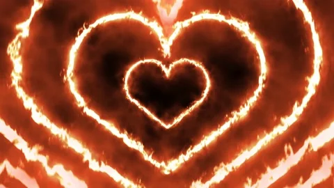Fire Heart Wallpaper Backgrounds