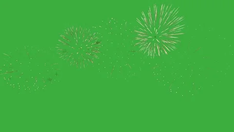 Abstract Firework on green Screen chroma... | Stock Video | Pond5