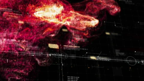 Abstract Flowing Matrix Data with explod... | Stock Video | Pond5