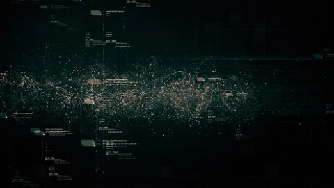 Abstract Flowing Matrix Data with explod... | Stock Video | Pond5