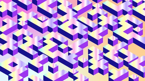 Abstract geometric shapes loop animation... | Stock Video | Pond5