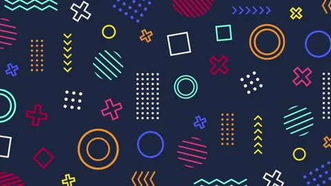 abstract geometry video background | Stock Video | Pond5