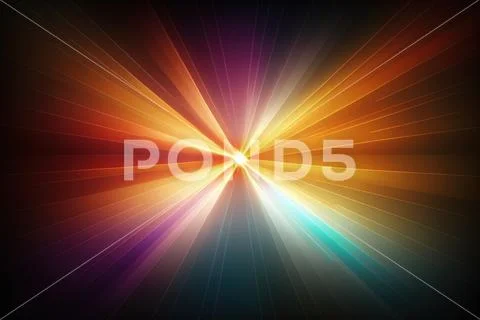 Abstract god ray multicolor wow light effect background: Graphic #233413677