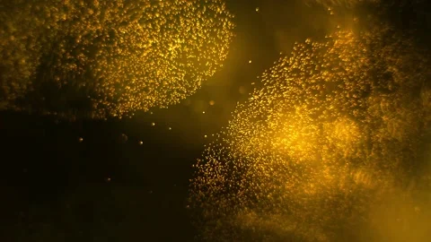 Abstract Golden Particles Space Animatio... | Stock Video | Pond5